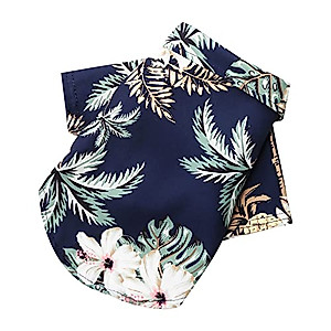 Pet Summer T Shirts Hawaii Style Floral Dog Shirt Dog Sweaters for Small Dogs Fleece Puppy Clothes Boy Girl Winter Warm Dog Sweater Extra Small Dog Clothing