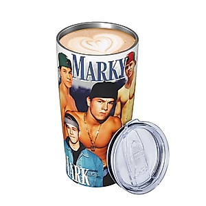 OAEWRE Mark Actors Wahlberg Stainless Steel Mug Insulated Tumbler Coffee Mugs with Lids and Straw Double Wall Vacuum Cup 20oz