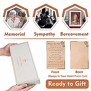 AMBOBE Memorial Sympathy Wind Chimes for Loss of Loved One, Bereavement Gift in Memory, Memorial Gifts for Loss of Mother Father Condolences Gift Basket, 32" Black