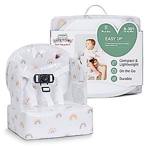 BabyToLove Easy Up Baby Booster Seat | Lightweight On The Go and Easy to Carry | Rainbow