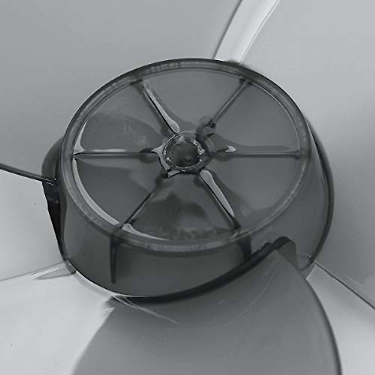 TiaoBug Plastic Fan Blade Replacement for Standing Pedestal Fan Table Fanner General Accessories with Nut Cover Grey 12 Inch