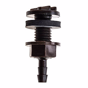 Thru-Hull Tank Connector - Bulkhead Fitting to 8mm (1, 8mm)