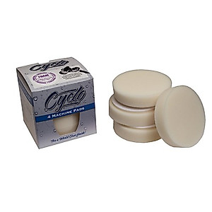 Cyclo (72-110x4-4PK) White Foam Finishing Pad with Loop, (Pack of 4)