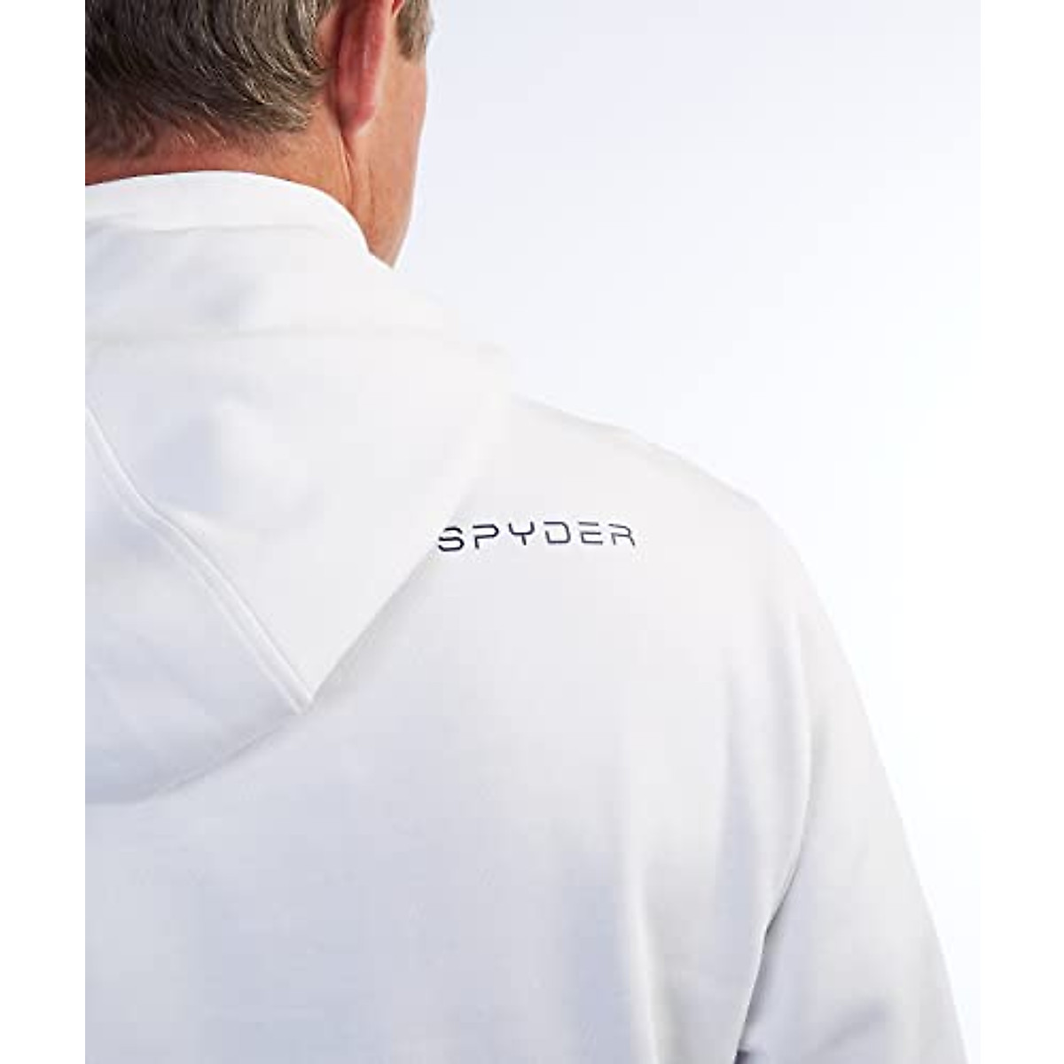 Spyder Men's Alpine Hoodie, White, Medium