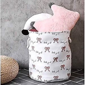 TBGFPO Storage Basket-Medium Round Laundry Hamper Nursery Baskets Collapsible Storage Bin Dirty Clothes Basket Shelf Closet Organization Home Decor