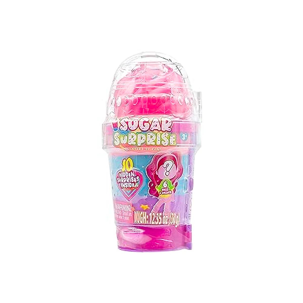Sugar Surprise Collectible Dolls, 10 Surprise Pieces, Reusable Fluff & Mold Accessories, Sensory Play, Ages 3+