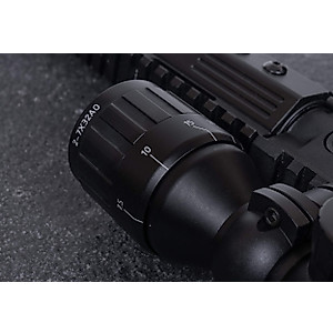 Monstrum 2-7x32 AO Rifle Scope | Flat Dark Earth | Monstrum Picatinny Scope Rings with Integrated Level Bubble | Bundle