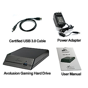 Avolusion HDDGear 2TB (2000GB) USB 3.0 External Gaming Hard Drive (Designed for XBOX One, Pre-Formatted) - 2 Year Warranty