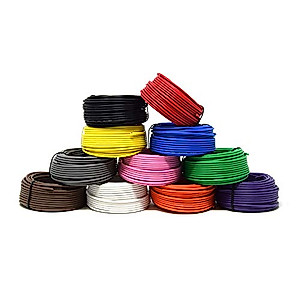 Best Connections Audiopipe Copper Clad Stranded Car Audio Primary Remote Wire (18 Gauge 50', Purple)