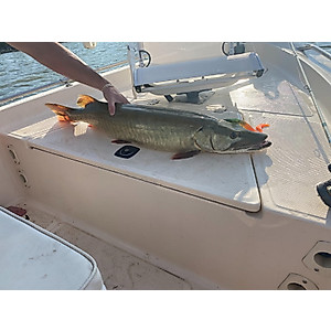 MIZUGIWA 8"/20cm 45g Pike Musky Dawg Fishing Soft Bait Lure,Zabder Freshwater Tackle Bull Coarse Pack of 4 +12"/30cm 115g Pike Musky Dawg Fishing Soft Bait Lure Fishing Tackle Pack of 2