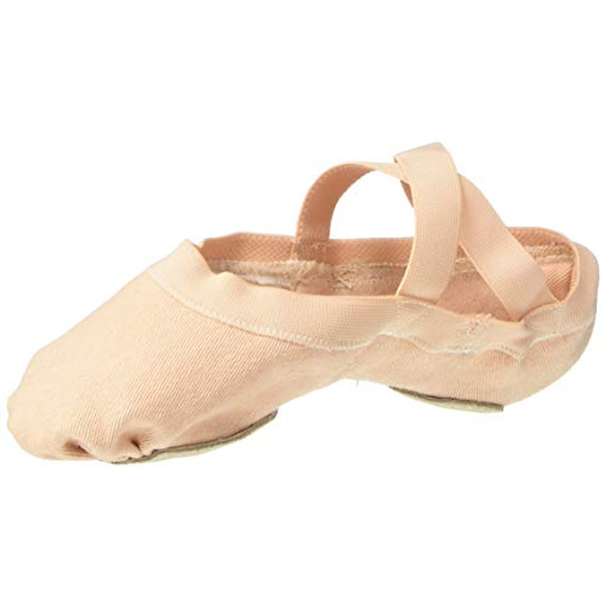 Bloch girls Synchrony Split Sole Stretch Canvas Slipper / Ballet Shoe, Pink, 1.5 Little Kid US