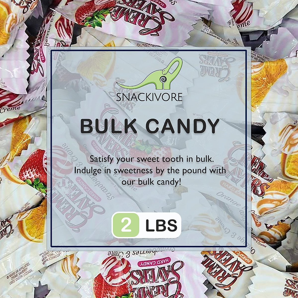 Orange and Strawberry Cream Savers Mixed 2LB Bulk Bag of Creme Savers, Cream Saver Candy, Creme Savers Strawberry and Cream, Strawberry Creme Savers Hard Candy, Creamsavers, Orange Creme Savers