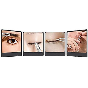 Stainless Steel Professional Eyebrow Tweezers with Scissor Handle Straight Tweezers Tip Personal Daily Beauty Care Tools Trimming Nose Hair Plucker Clip Nipper