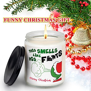 Christmas Candles,Funny Gifts for Christmas,Christmas Decor,Vanilla Scented Candles (Christmas)