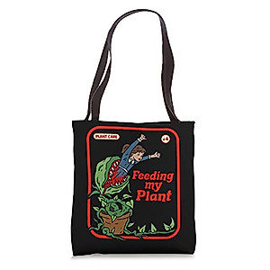 Feeding My Plant Occult Horror Goth VIntage Childgame Tote Bag