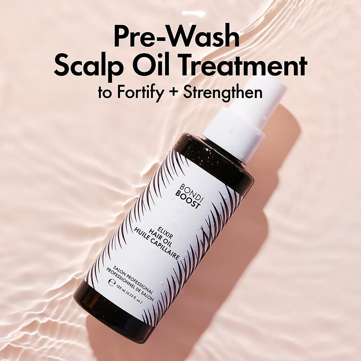 BONDIBOOST Elixir Hair Oil 4.23 fl oz - Pre-Shampoo Hair Oil Treatment for Dry Hair - Calm Frizz + Smooth Split-Ends + Tame Flyaways - Lightweight Formula - Vegan/Cruelty-Free - Australian Made