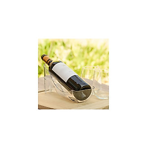 Fridge Wine Saver – Refrigerator Wine Bottle Holder. Elegant Wine Storage, Organizer for Opened Bottles in Fridge or Table-top. Wine Rack for Standard Size and Large 1.5L Wine Bottles (750 ML)
