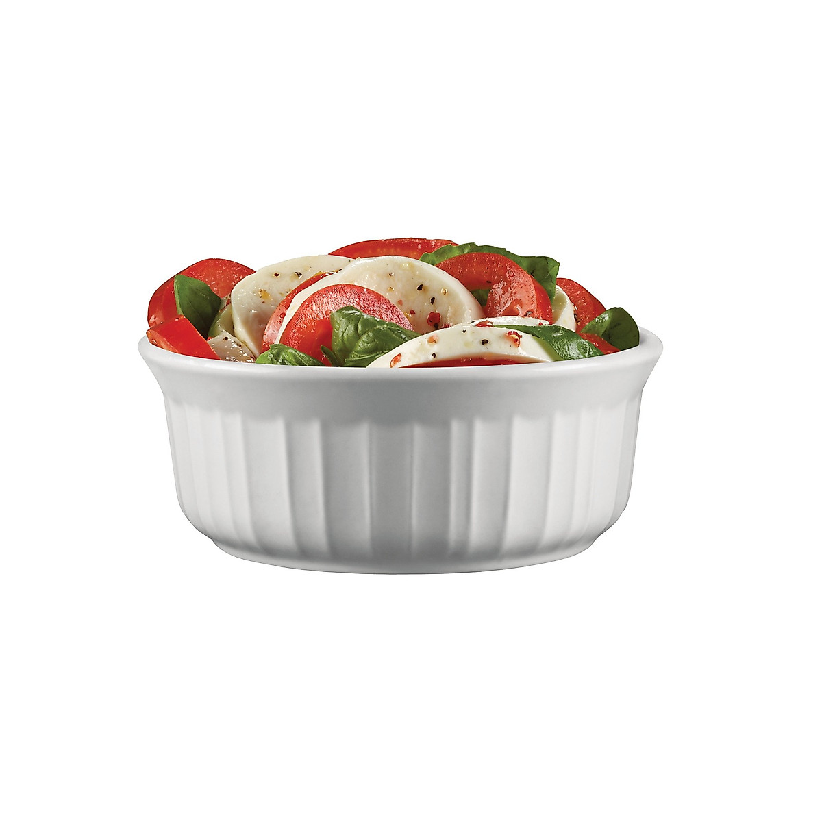 CorningWare French White Pop-Ins 16-Ounce Round Dish with Plastic Cover, Pack of 2 Dishes