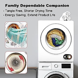 Elevon Compact Laundry Dryer, 2.5 cu ft Front Load Stainless Steel Clothes Dryers with Exhaust Pipe, 1400W, Control Panel Four-Function Portable Dryer For Apartments, Home, Dorm, White/Black