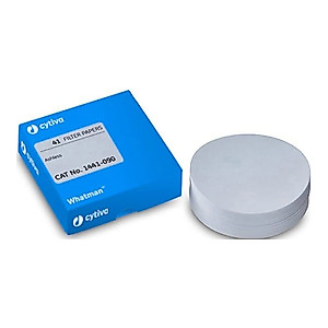 Whatman 1441-110 Quantitative Filter Paper Circles, 20 Micron, Grade 41, 110mm Diameter (Pack of 100)