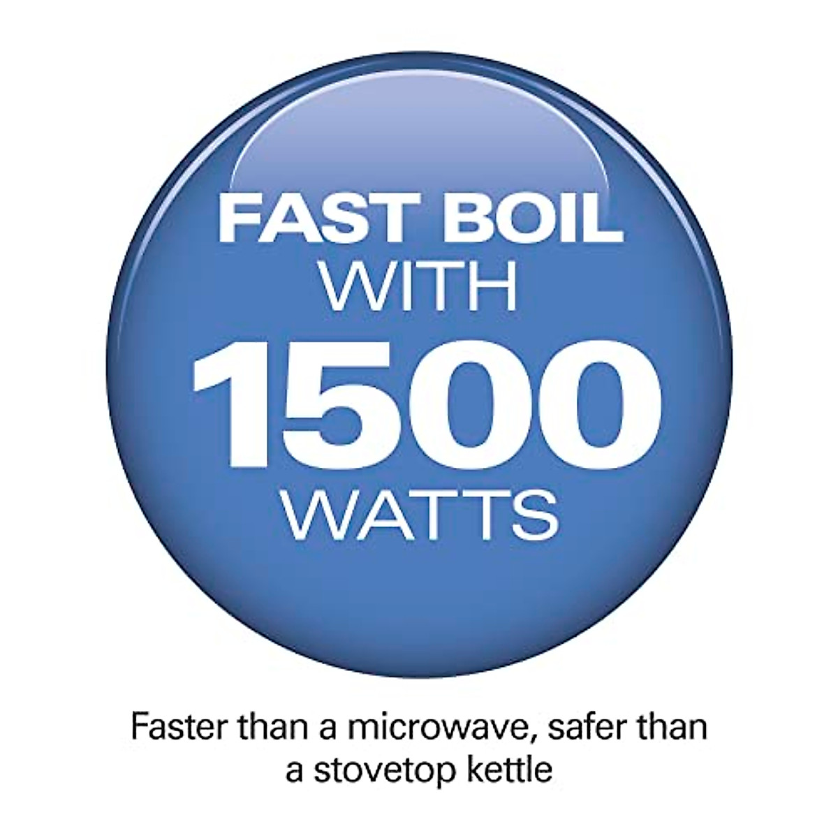 Hamilton Beach Glass Electric Tea Kettle, Water Boiler & Heater, 1 L, Cordless, LED Indicator, Auto-Shutoff & Boil-Dry Protection (40930), Clear