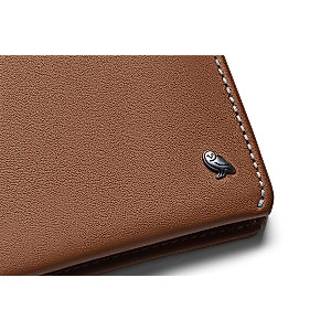 Bellroy Coin Wallet (Slim Coin Wallet, Bifold Leather Design, Holds 4-8 Cards, Magnetic Closure Coin Pouch) - Hazelnut