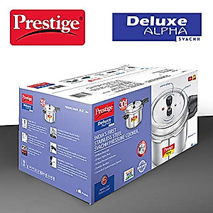 Prestige PRASV8 Pressure Cooker, 8 Liter, Silver