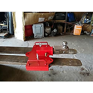 NIXFACE Forklift Trailer Hitch Attachment —2" Trailer Hitch Receiver for Dual Pallet Forks…