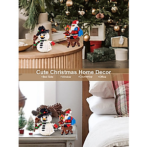 Liontru 2023 Christmas Building Blocks Set, Holiday Christmas Toys Sets 2023, for 9+ Kids, Adults, Teen Girls, Boys, Santa Claus, Snowman, Reindeer Building Block, 720 Pieces