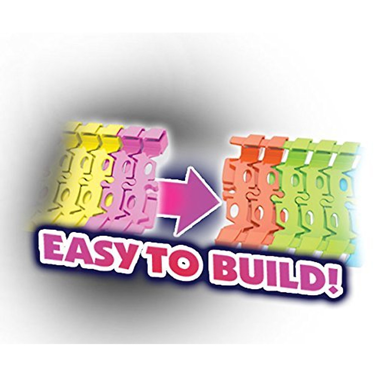 Mindscope Twister Tracks Trax 360 Loop 13' (feet) of Neon Glow in The Dark Track with One LED Light-Up Race Series Car