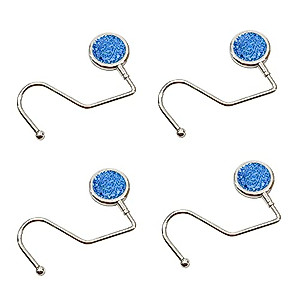 SagaSave 4Pcs Handbag Hook Table Hook Hanger Under Counter Bags Storage Desk Bag Hanger Portable for Girls Women