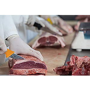 UltraSource Boning Knife, 5" Curved/Semi-Flexible Blade, Polypropylene Handle