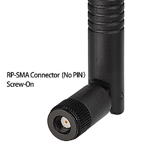 Superbat High Gain WiFi Antenna 8dbi 2.4GHz 5.8GHz Antenna with RP-SMA Connector for PCI-E WiFi Network Card Wireless Network Router Extender etc. 2-Pack