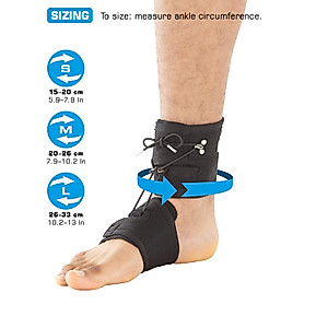Neo-G Drop Foot Daily Support & Relief – Helps with Drop Foot, Nerve Injury, Foot Position, Relieve Pressure, Ankle & Foot Orthosis – Class 1 Medical Device - L - Black