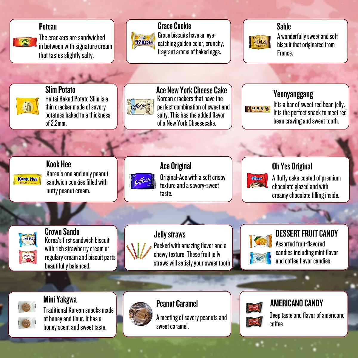 Korean Snack Box Variety Pack - 46 Count Snacks Individual Wrapped Gift Care Package Bundle Sampler Tiktok Asian Challenge Assortment Mix Candy Chips Cookies Ramen Gummy Treats for Kids Children