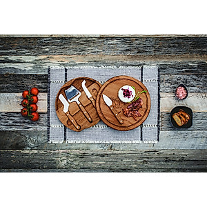 PICNIC TIME Circo Cheese Cutting Board & Tools Set, 10.2 x 10.2 x 1.6, Warner Bro Friends Central Perk - Acacia Wood