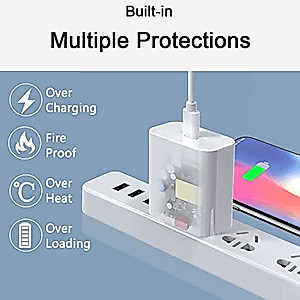 3Pack 20W USB C Charger Block PD 3.0 Type C Wall Charging Power Adapter Charging for iPhone 15/14/13/12/11/X/XS Pro Max S23/S21/S20 Android Phone