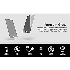 iPhone SE 2nd Generation Glass Screen Protector, eTECH Tempered Glass Screen Protector for Apple iPhone SE 2nd Generation 2020 Model – Bubble Free, Case Friendly, HD Clear (For SE 2nd Gen ONLY)