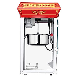 Great Northern Popcorn Countertop Style Popcorn Machine, Counter-top Popper, Red
