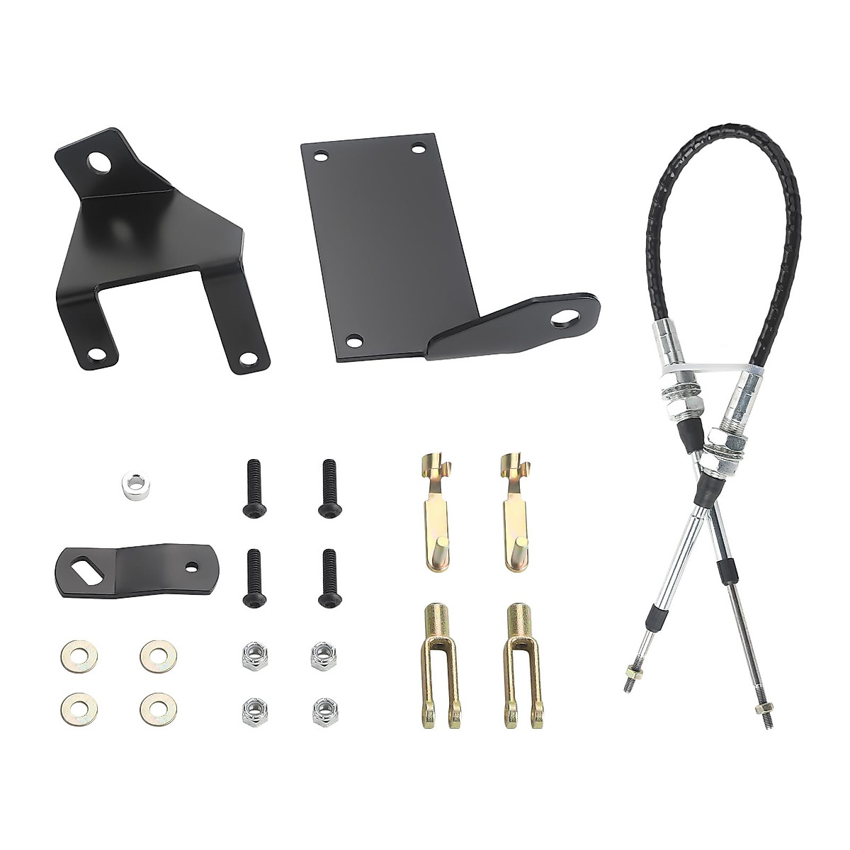 Upgrade Transfer Case Cable Shift Linkage Compatible with Jeep Wrangler TJ 4WD 1997-2006 jeep Heavy Duty Tansfer Case Shift Cable Conversion Kit