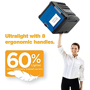 Mightylite ML300 Insulated Front-Load Pan Carrier, 4 Pan Capacity (Blue)