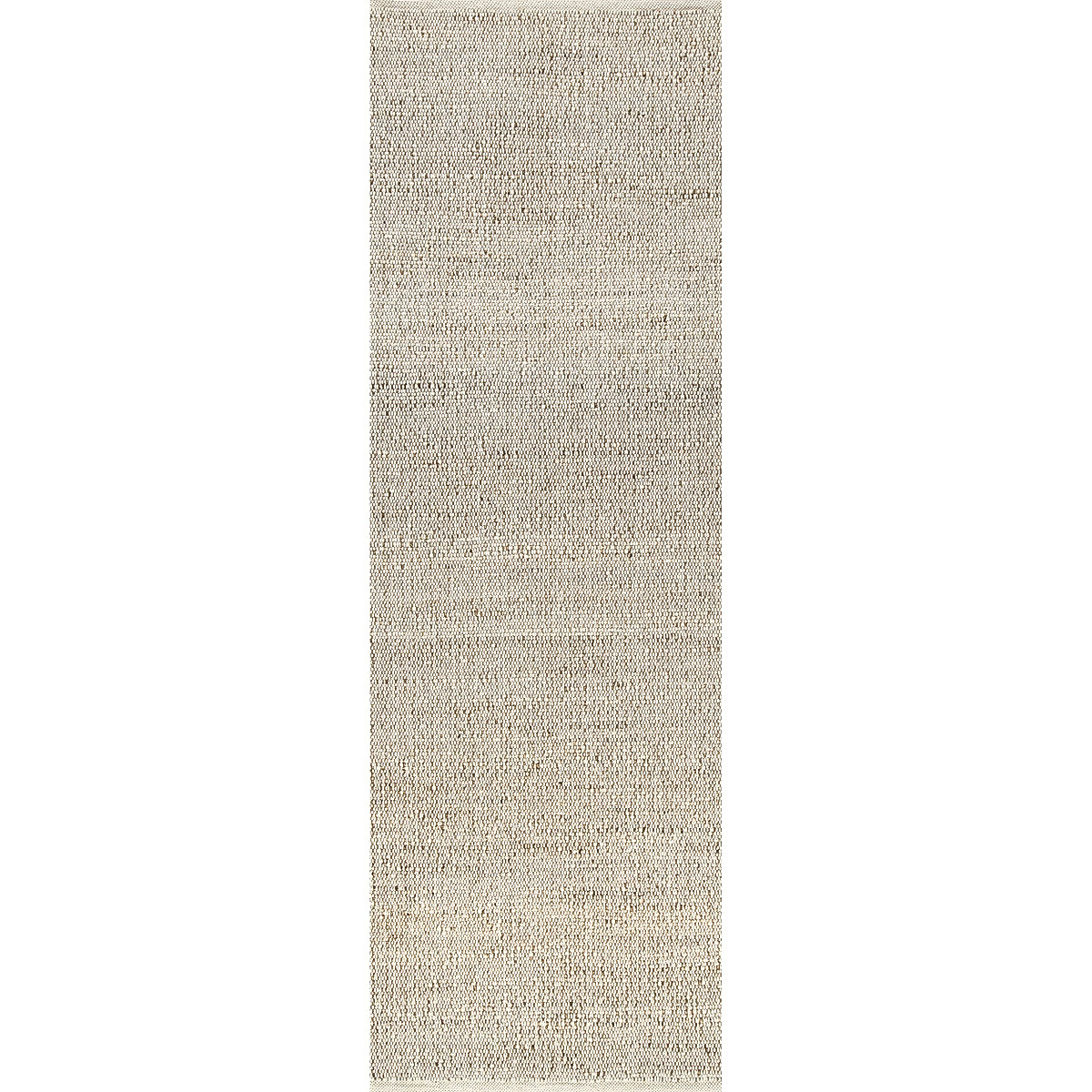 nuLOOM 2x10 Elfriede Jute & Cotton Hand Woven Area Rug, Natural, Solid Rustic Farmhouse Style, Weaved Design, Natural Fiber, For Bedroom, Living Room, Dining Room, Hallway, Office, Entryway