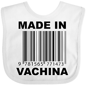 inktastic Made in Vachina Funny Baby Bib White 1c04c