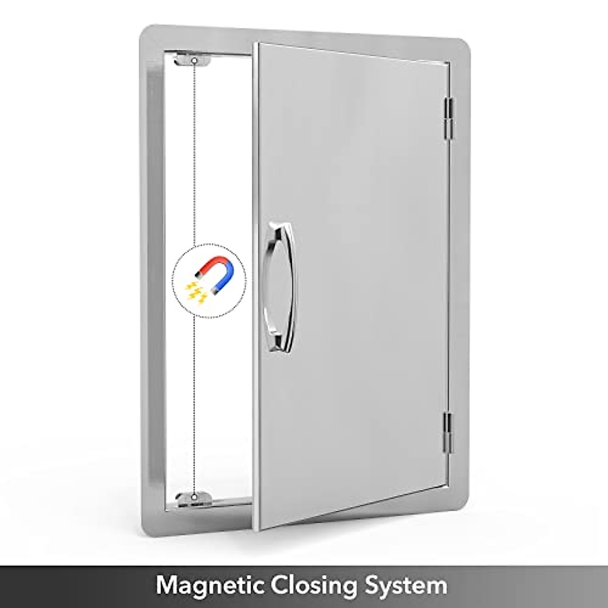 Stanbroil Stainless Steel Single Vertical Access Door, 17-Inch by 24-Inch