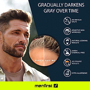 MENFIRST Gradual Gray - Good Bye Gray Hair- 3-in-1 Shampoo and Hair Pomade - 2 Pack Bundle