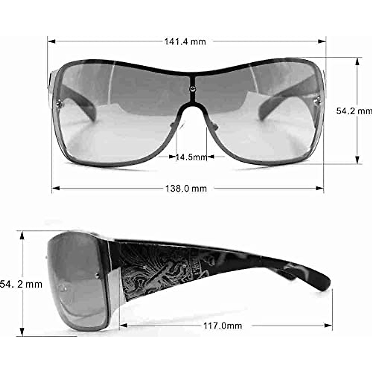 Southpole womens 1024sp Classic Metal UV Protective Shield Sunglasses for Women Trendy Gifts Women 170 mm, Silver & Pink, mm US