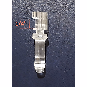 Blind Parts Vertical Blind Track Carrier Stem/Hook w/C Clips - No Carrier (5)