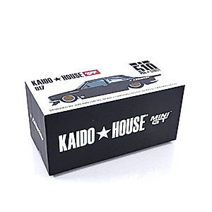 Truescale Miniatures Datsun 510 Pro Street Gun Metal Gray (Designed by Jun Imai) Kaido House Special 1/64 Diecast Model Car by True Scale KHMG017