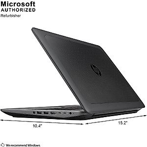 HP ZBook 15 G3 Workstation Laptop, 15.6" FHD (1920x1080) Screen, Core i7-6700HQ 2.6GHz, Up to 3.5GHz, AMD FirePro W5170M 2GB, 16GB RAM, 512GB SSD, Backlit Keyboard, Windows 10Pro (Renewed)
