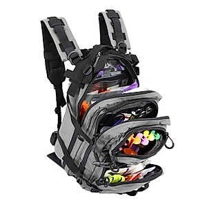 Lightning X Stocked EMS/EMT Trauma & Bleeding First Aid Responder Medical Backpack + Kit (Grey)